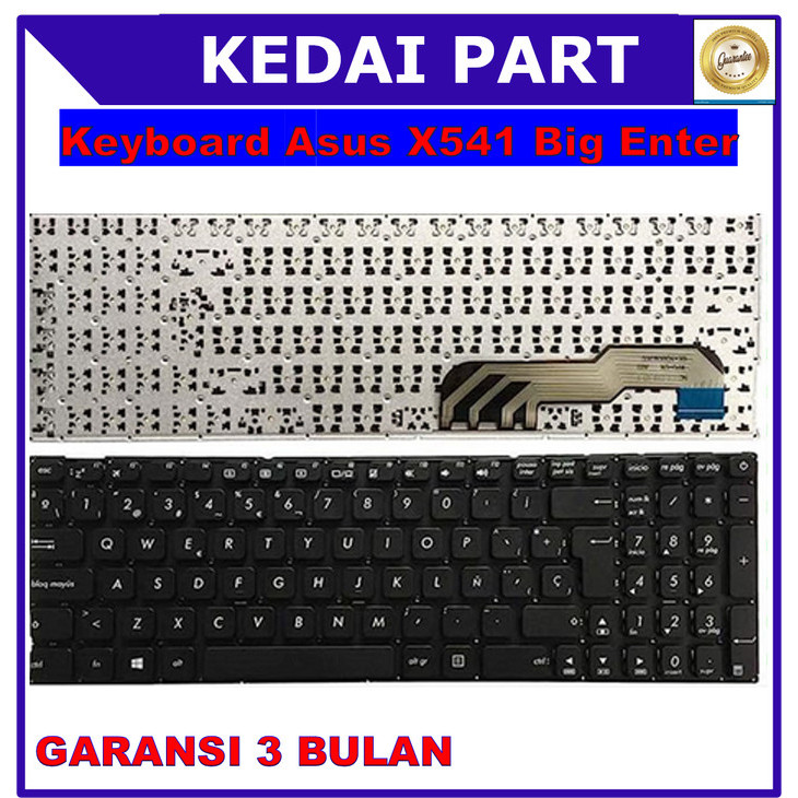 Jual Keyboard Asus X541 X541N X541NA SC3160 VM591 VM591U UK Big enter ...