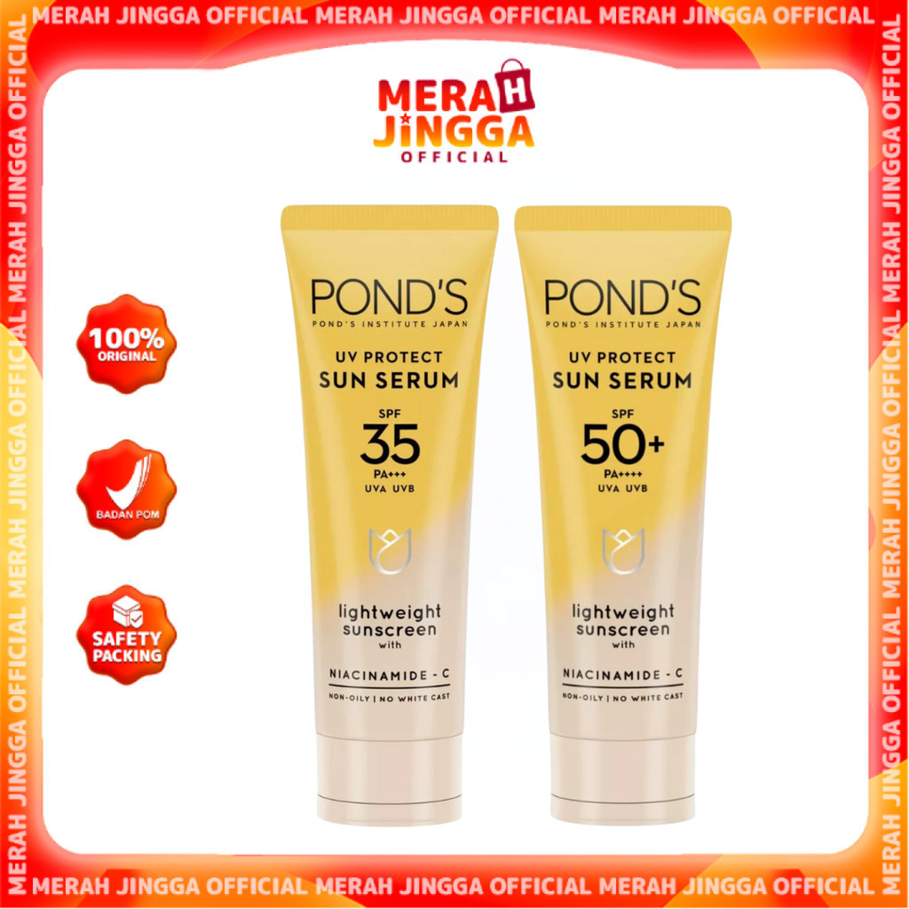Jual Ponds Uv Protect Sun Serum 30gr | SPF 35 | SPF 50 | Merah Jingga ...