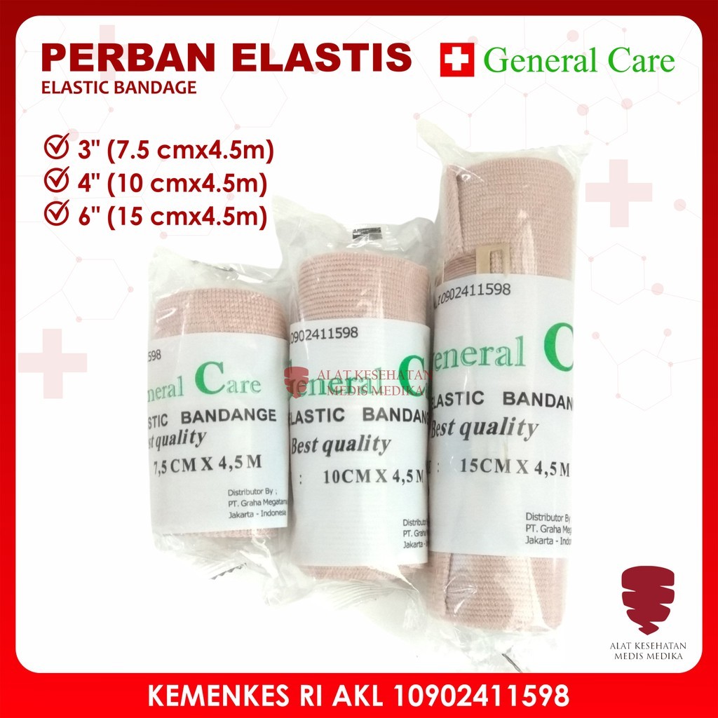 Jual High Elastic Bandange 15cm 10cm 7,5cm x 4,5m p3k Perban Elastis 6 ...