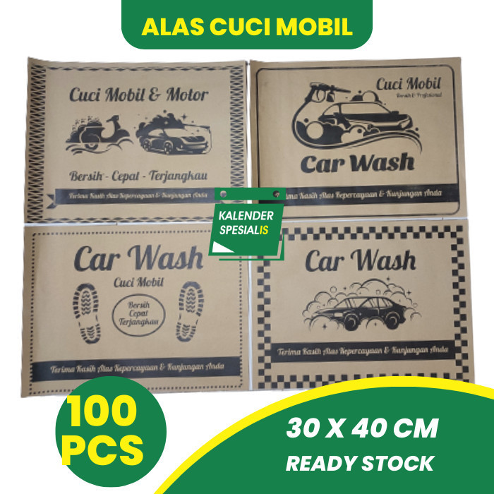 Jual PROMO PAKET 100 PCS KERTAS ALAS KAKI CUCI MOBIL - CARWASH ...