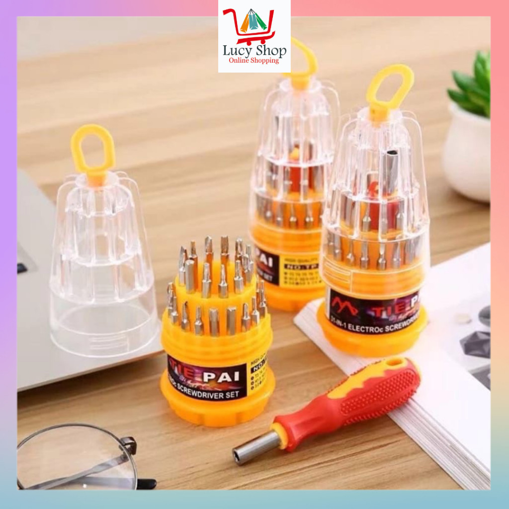 Jual Obeng Set Mini 31 In 1 Screwdriver Tool Kit Service Elektronik ...