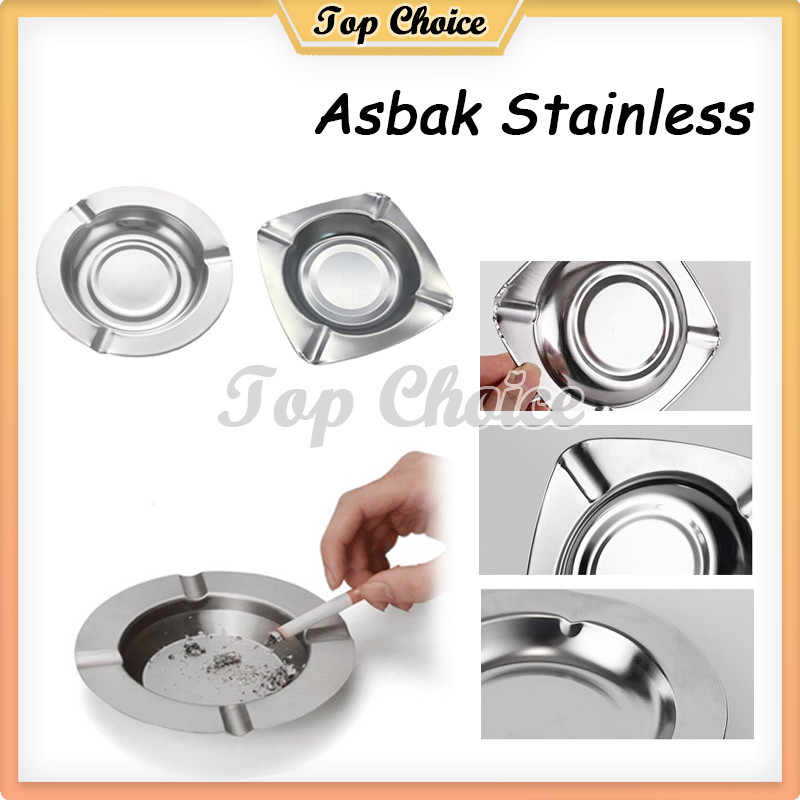 Jual Asbak Stainless Mangkok Asbak Rokok Bulat Steel /Asbak Stainless ...