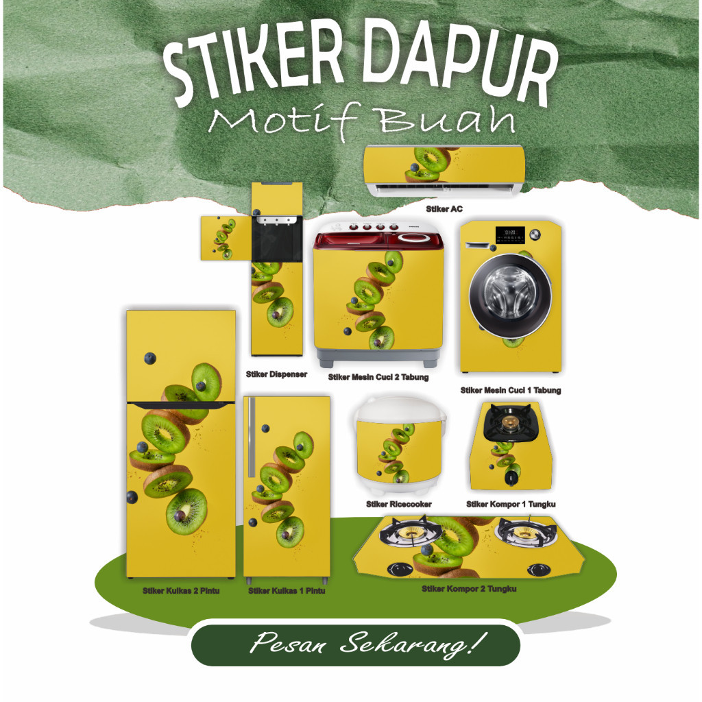 Jual Stiker Sticker Kulkas, Kompor, AC, Mesin Cuci, Dispenser Motif ...