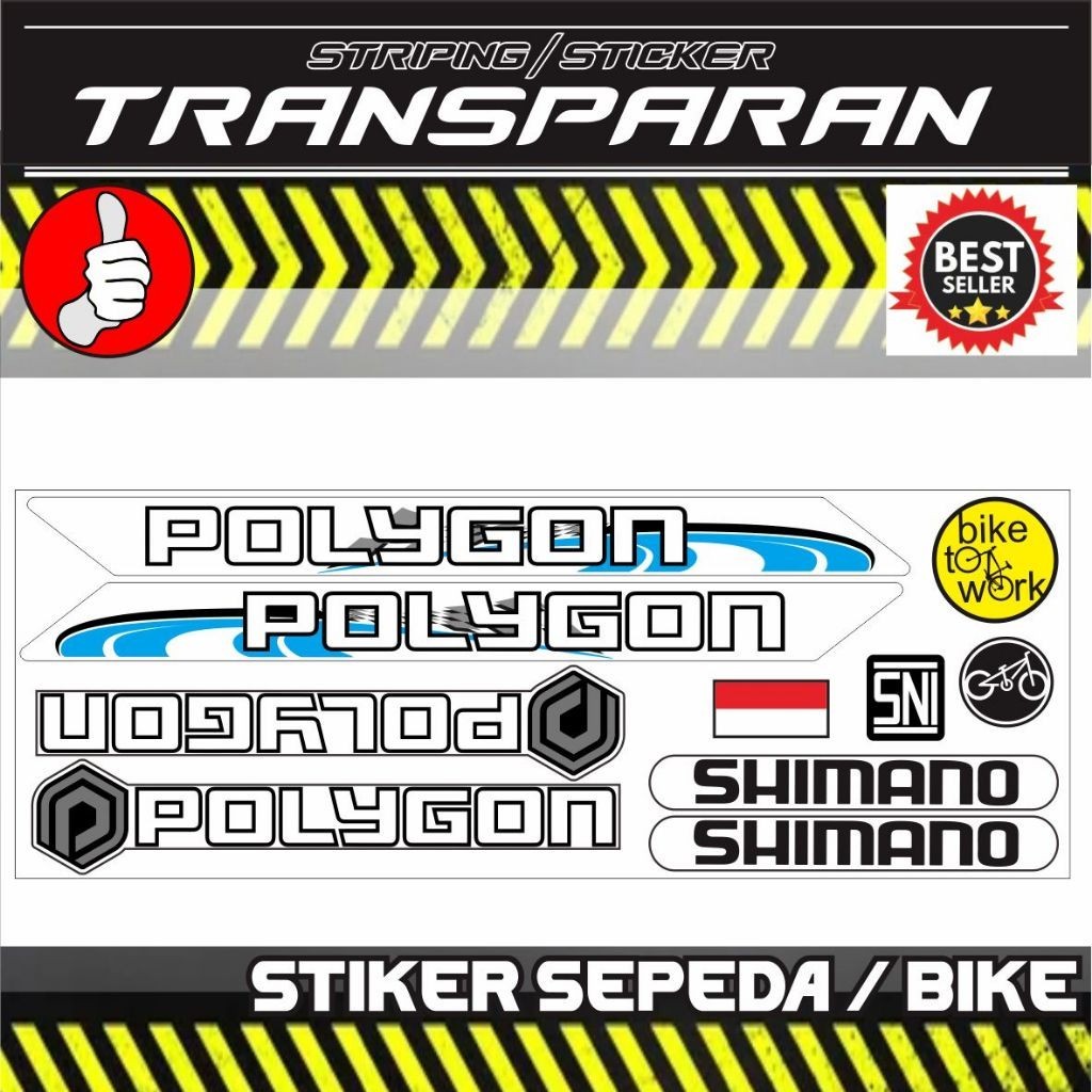 Jual stiker motif elegan STIKER BMX SEPEDA / STRIPING TRANSPARAN UV ...