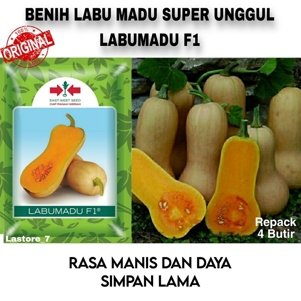 Jual Benih Labu Waluh LABUMADU F1 Isi 4 Butir Repack Cap Panah Merah ...