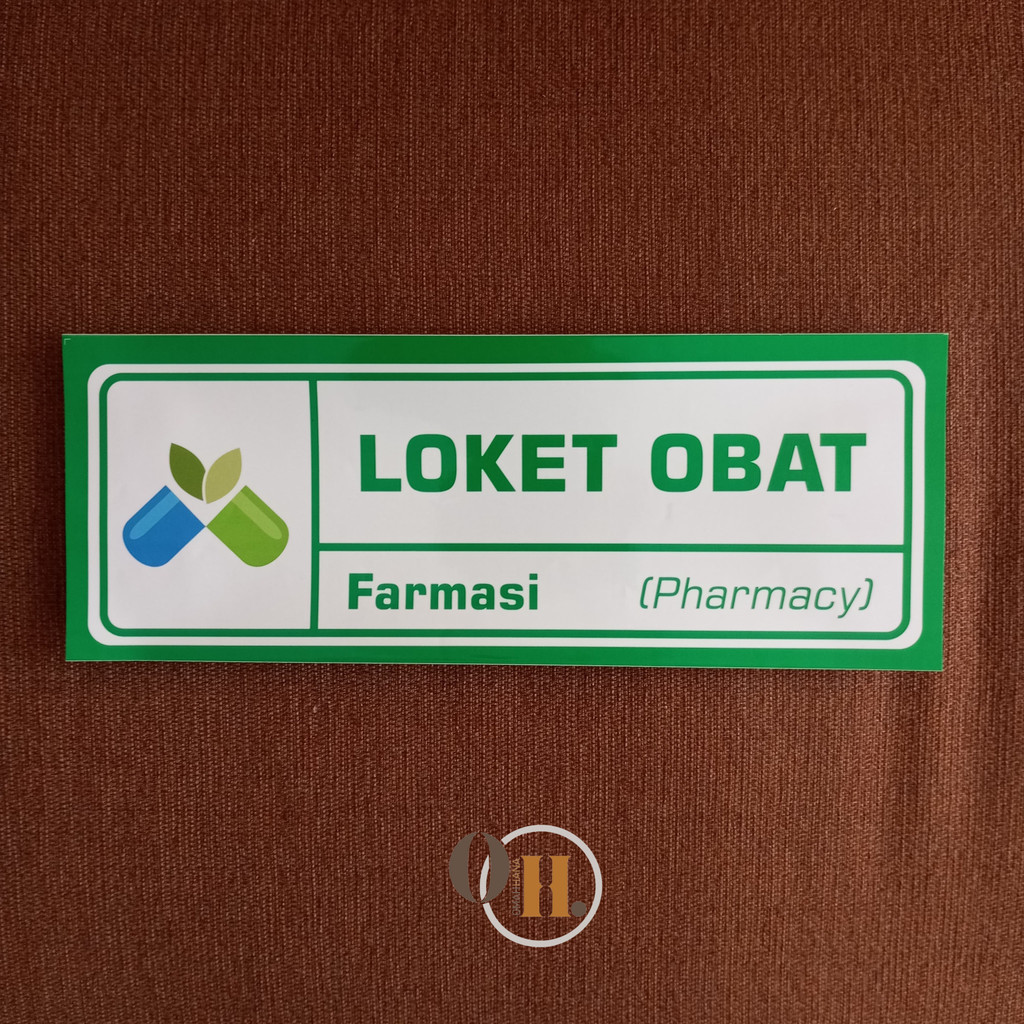 Jual Stiker Loket Obat - Stiker Nama Ruangan - Stiker vinyl | Shopee ...