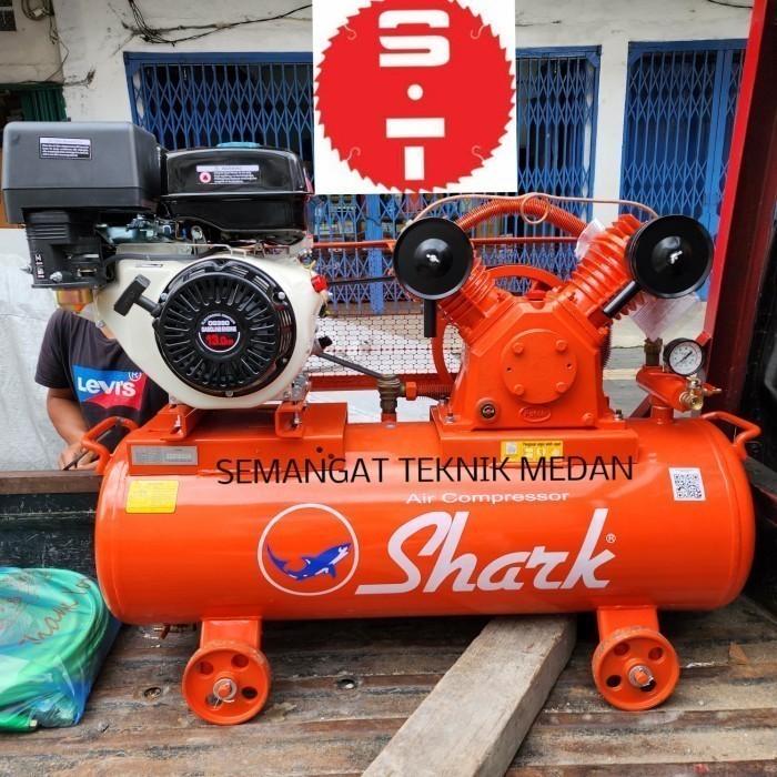 Jual promo spesial 3HP KOMPRESSOR KOMPRESOR UDARA ANGIN 3 HP SHARK ENGINE OKINAWA 13HP | Shopee ...