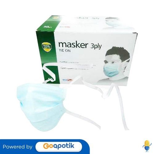 Jual One Med Masker 3 Ply Tie On Box 50 Pcs | Shopee Indonesia