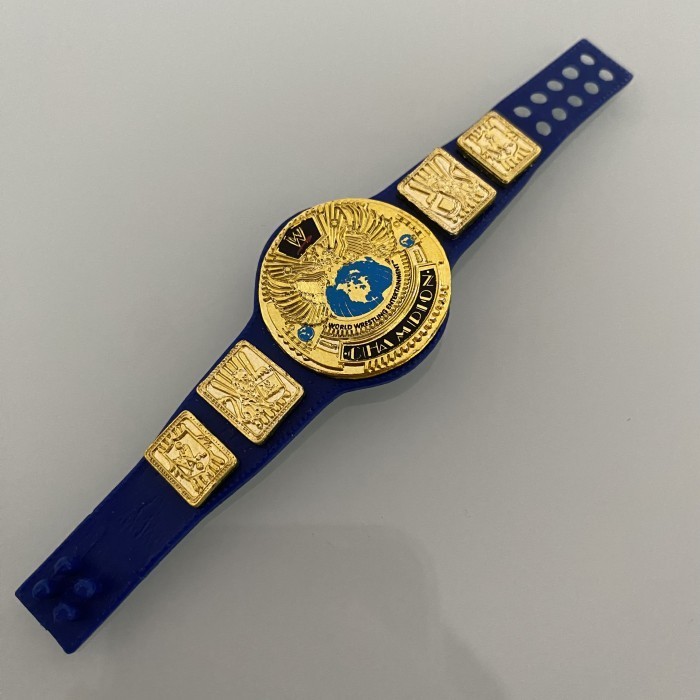 Jual WWE Figure Accessories - Blue WWF Big Eagle Championship Belt ...