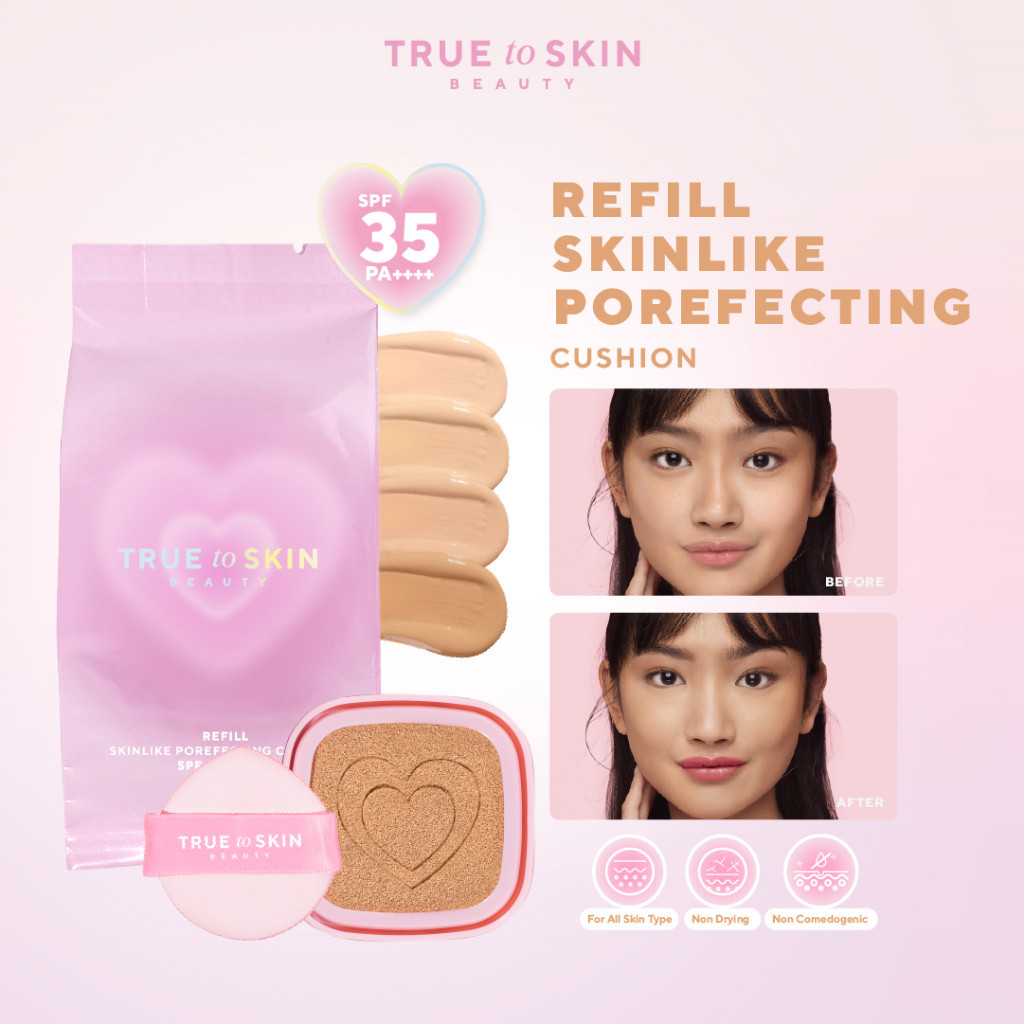 Jual True to Skin - Skinlike Porefecting Cushion SPF 35 PA ...