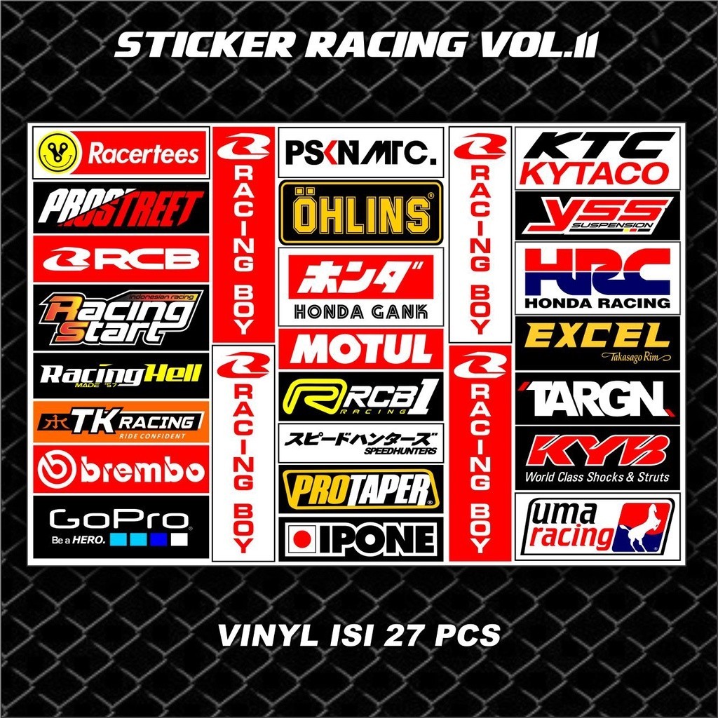 Jual Stiker Pack Racing Sticker Racing VOL.9 | Shopee Indonesia