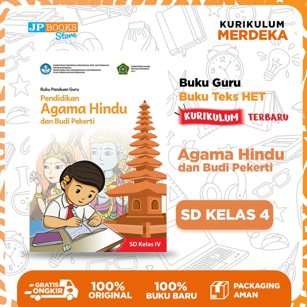 Jual JP Books – Buku Guru Teks Het Kurmer Sekolah Agama Hindu Sd Kelas 4 - Kurikulum Merdeka ...