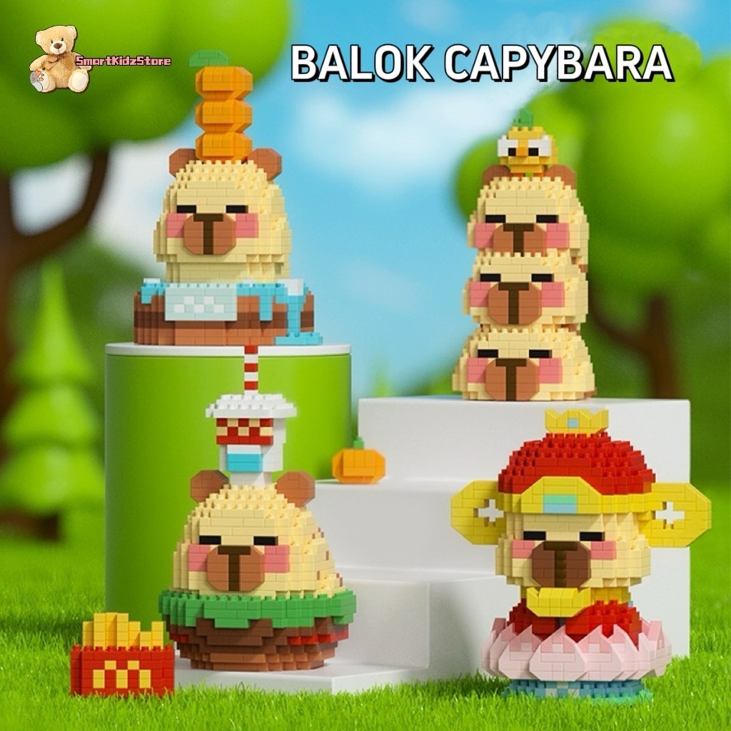 Jual Mainan Balok Capybara Brick Susun Series Edukasi | Shopee Indonesia