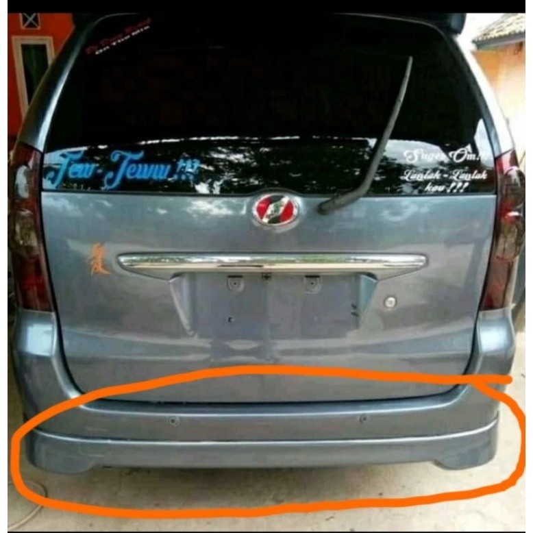 Jual bodykit belakang avanza tipe s Fiber Duraflek | Shopee Indonesia
