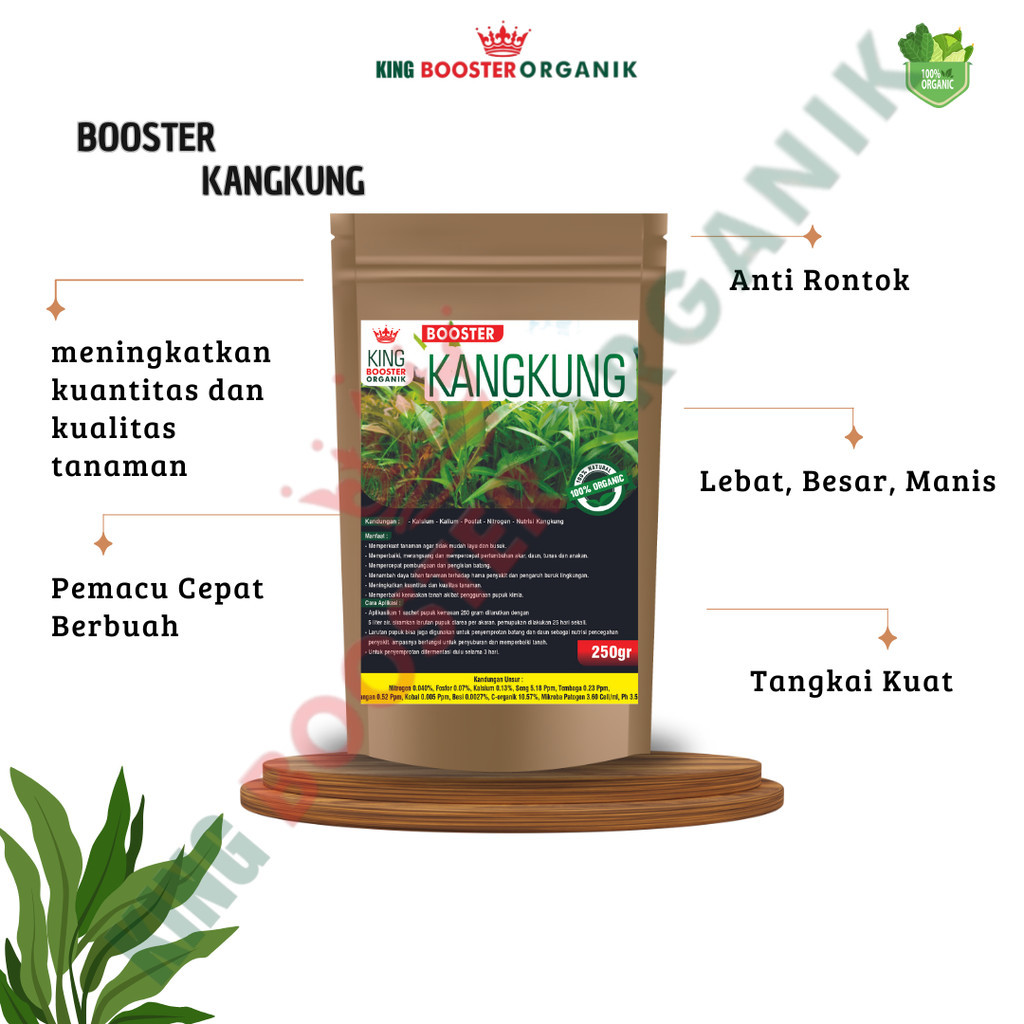 Jual Pupuk Booster Kangkung 250gr pupuk organik pelebat tanaman pupuk organik perangsang tanaman ...