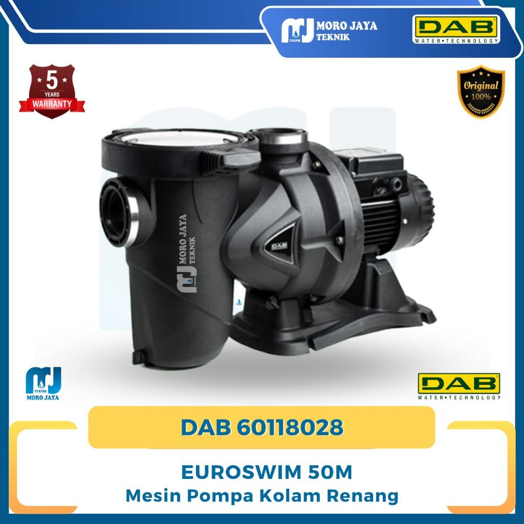 Jual Mesin Pompa Kolam Renang DAB Euroswim 50M 1/2 HP Swimming Pool 0,5 HP made in italy ...