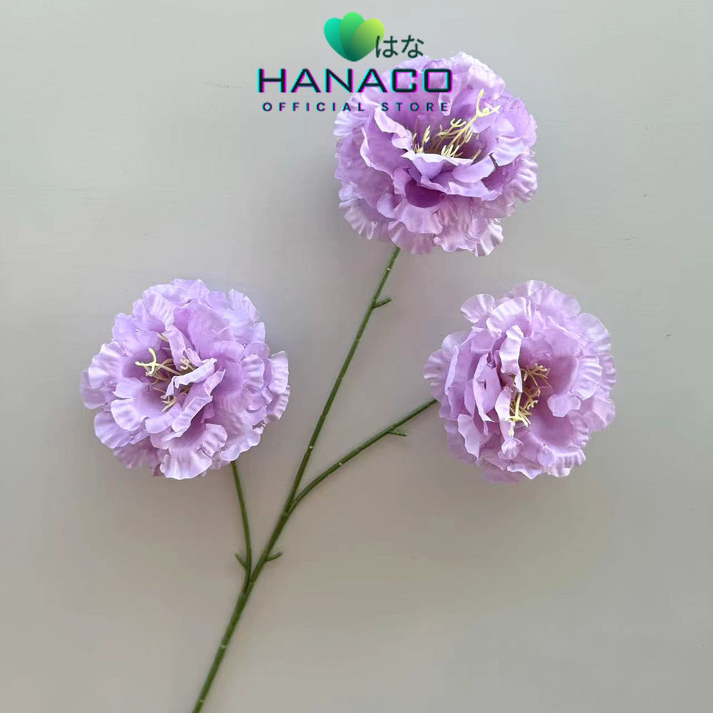 Jual HANACO - C09 RONG 65cm Artificial Bunga Mawar 3 Cabang 3 Kuntum ...