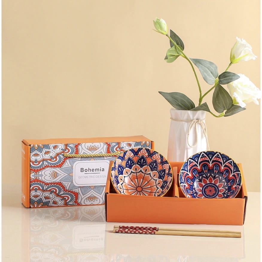 Jual Mangkok set keramik / Mangkok gift set souvenir / Hampers mangkok ...