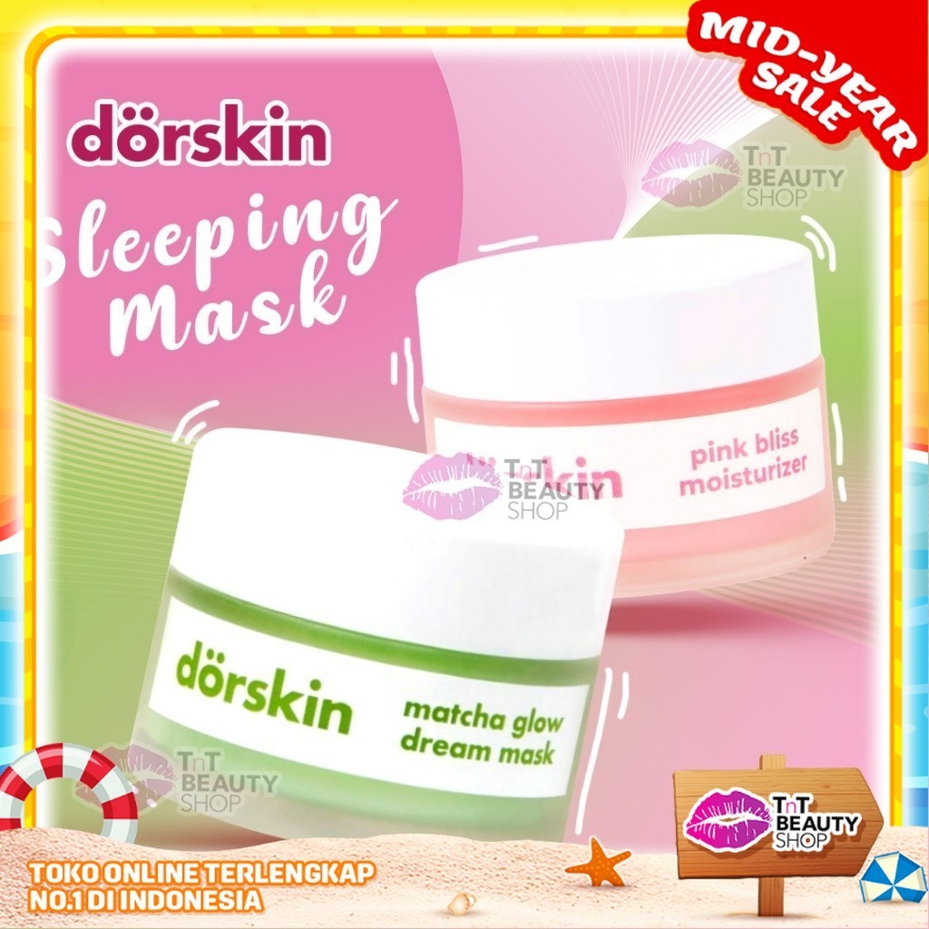Jual Dorskin Matcha Glow Dream Sleeping Mask Brightening Masker | TnT ...