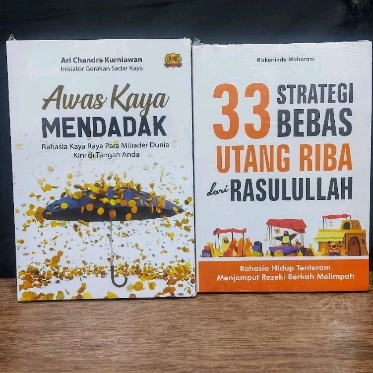 Jual paket 2 buku awas kaya mendadak dan 33 strategi bebas utang riba ...