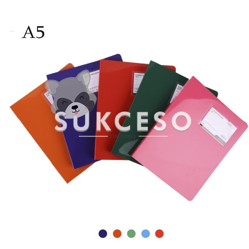 Jual Inter X Clear Holder Ukuran A5 Isi 20 Pocket / Map Dokument Folder ...