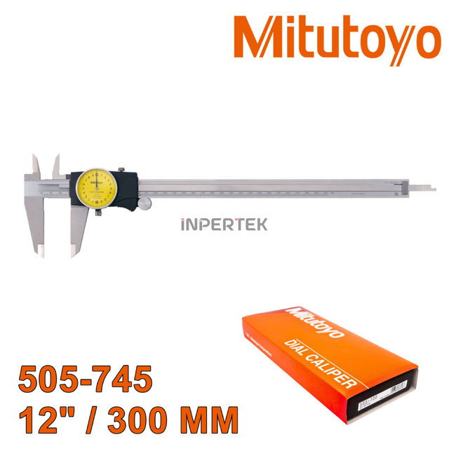 Jual Vernier Dial Caliper 300 mm MITUTOYO 505-745 0.02 Sigmat 12 Inch Jangka Sorong 0-300mm ...
