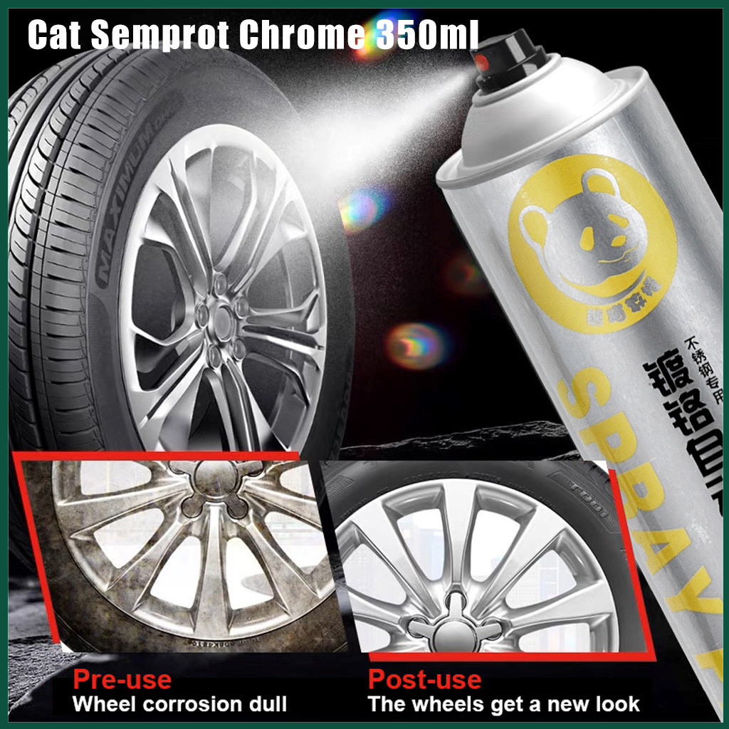 Jual 【Pengiriman 24 Jam】Cat Semprot Chrome 350ml Chrome Spray Pain ...