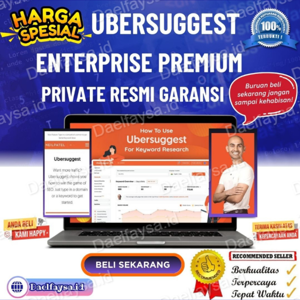 Jual Ubersuggest Premium | Ubersuggest Enterprise | Ubersuggest Agency ...