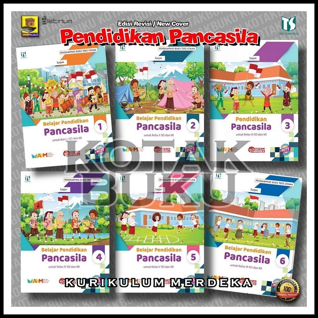 Jual PKN SD / Penndidikan Pancasila Kelas 1 2 3 4 5 6 SD / Kurikulum ...