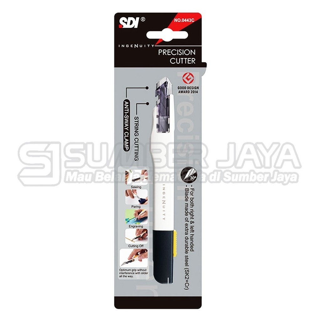 Jual Pisau Cutter Pemotong Kertas Ingenuity Precision Cutter SDI 0443C 9mm | Shopee Indonesia