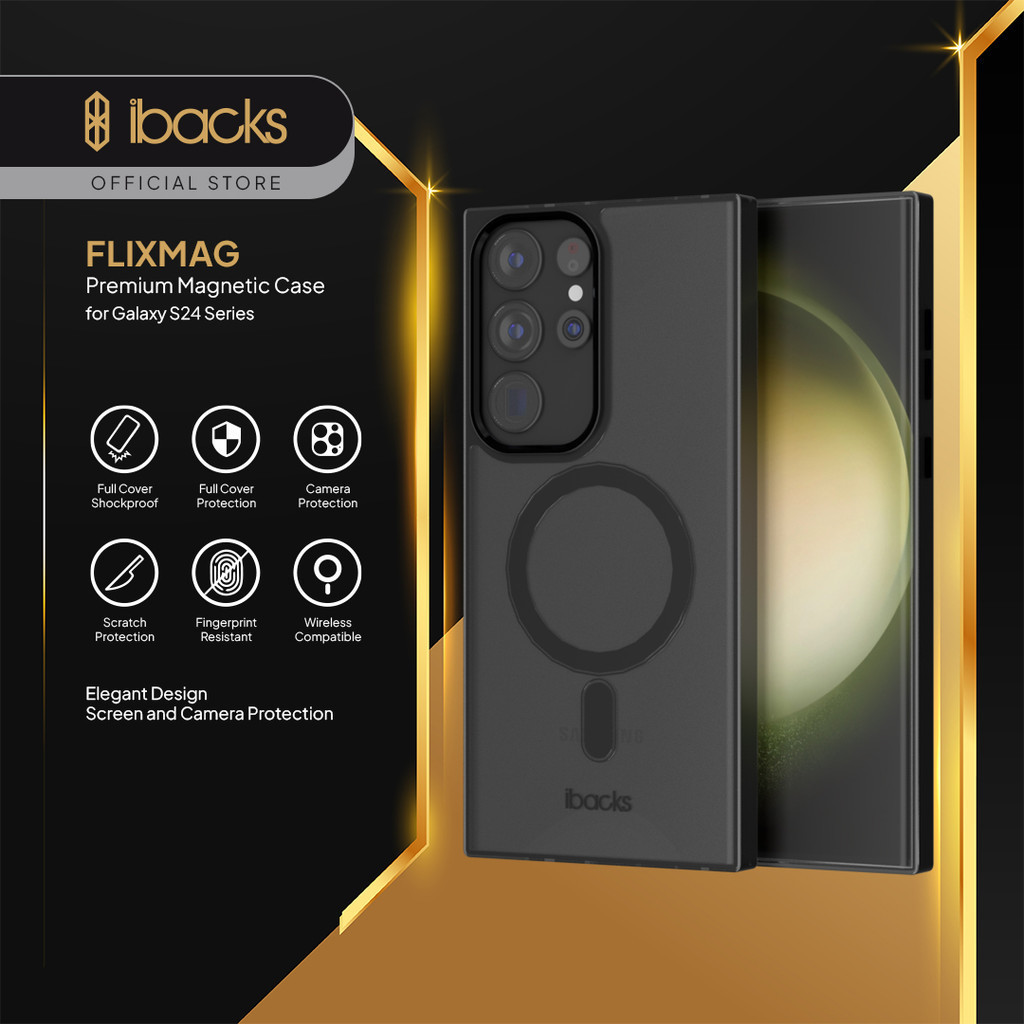 Jual Ibacks Flixmag Phone Case for Samsung S24 Series Casing Hp ...