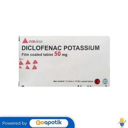 Jual Diclofenac Potassium Ogb Dexa Medica 50 Mg Box 100 Tablet / Anti Nyeri | Shopee Indonesia