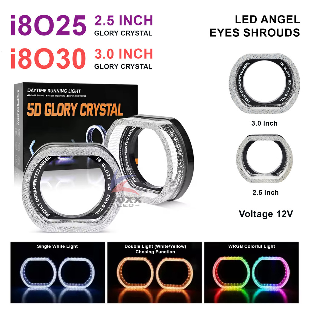 Jual VOXX LED Shroud Laser O BiLED i8 5D Matrix 2.5" inch dan 3" inch ...