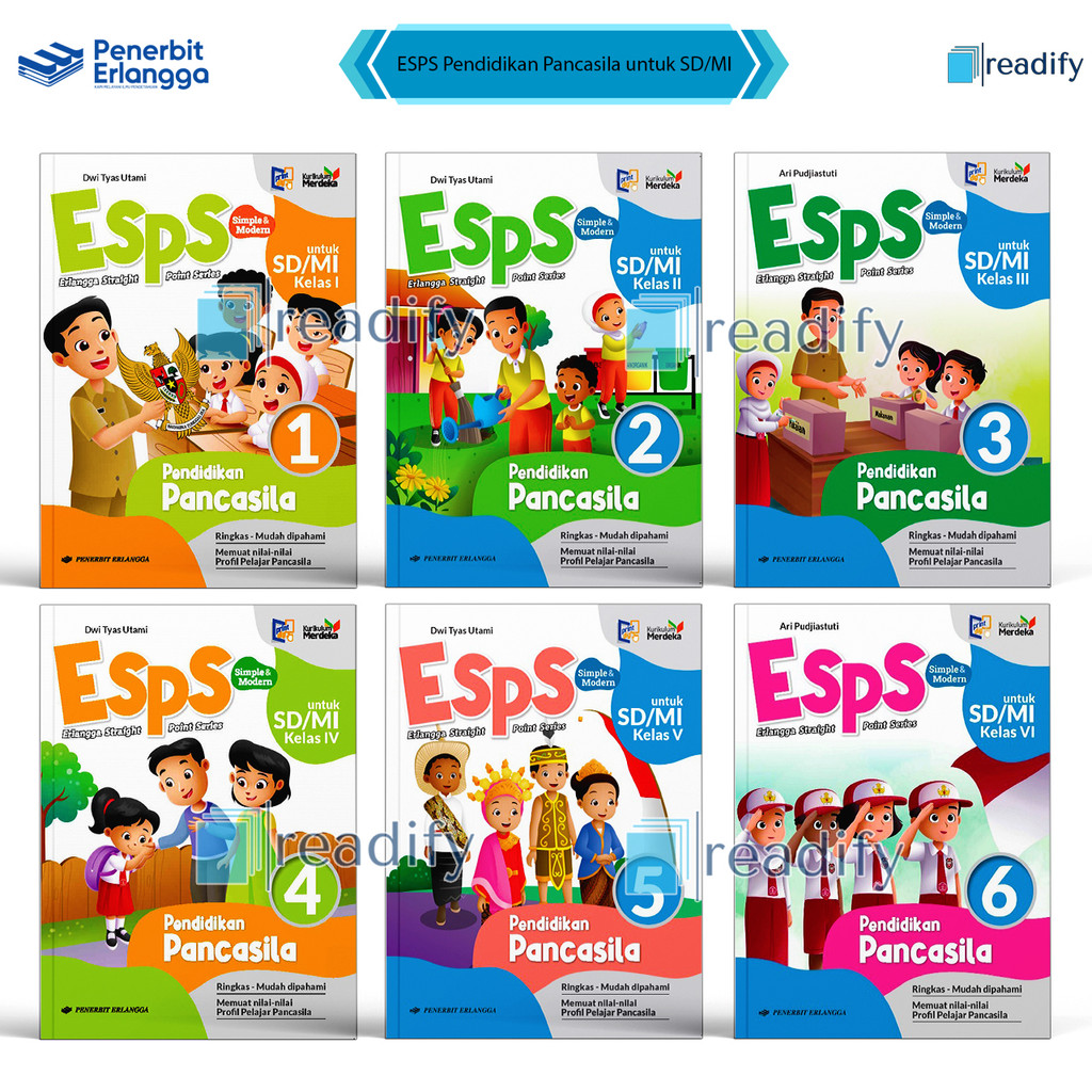 Jual ESPS Pendidikan Pancasila Kelas 1 2 3 4 5 6 SD/MI Erlangga Kurikulum Merdeka Revisi Terbaru ...