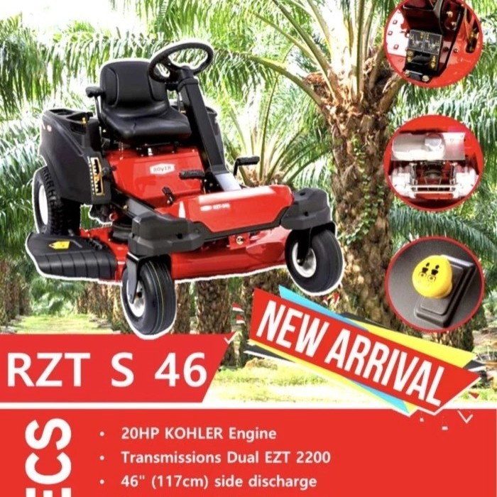 Jual Mesin Mobil Potong Rumput Rover RZT S 46 Turn Mower Ride On RZT ...