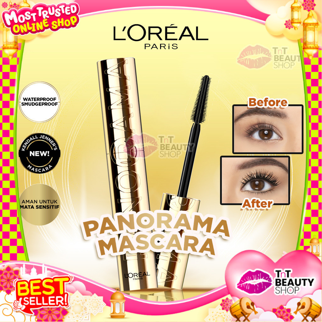 Jual L'Oreal Paris Voluminous Panorama Waterproof Mascara, Smudgeproof ...