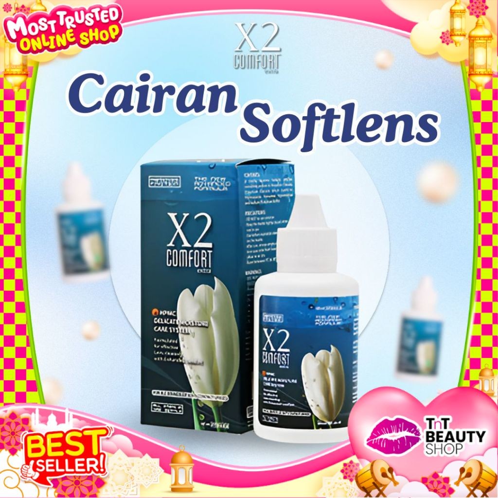 Jual X2 Comfort Multi Purpose Solution 60 ML Cairan Softlens | TnT Beauty Shop | Shopee Indonesia