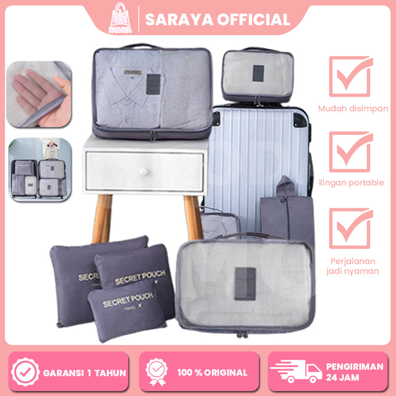 Jual 7 in 1 Tas Travel Organizer Storage Bag Luggage Bag Tas Dalam ...