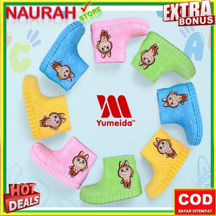 Jual Boot Anak Yumeida A 2452 Boot Hujan Anak Karakter Labubu Aneka ...