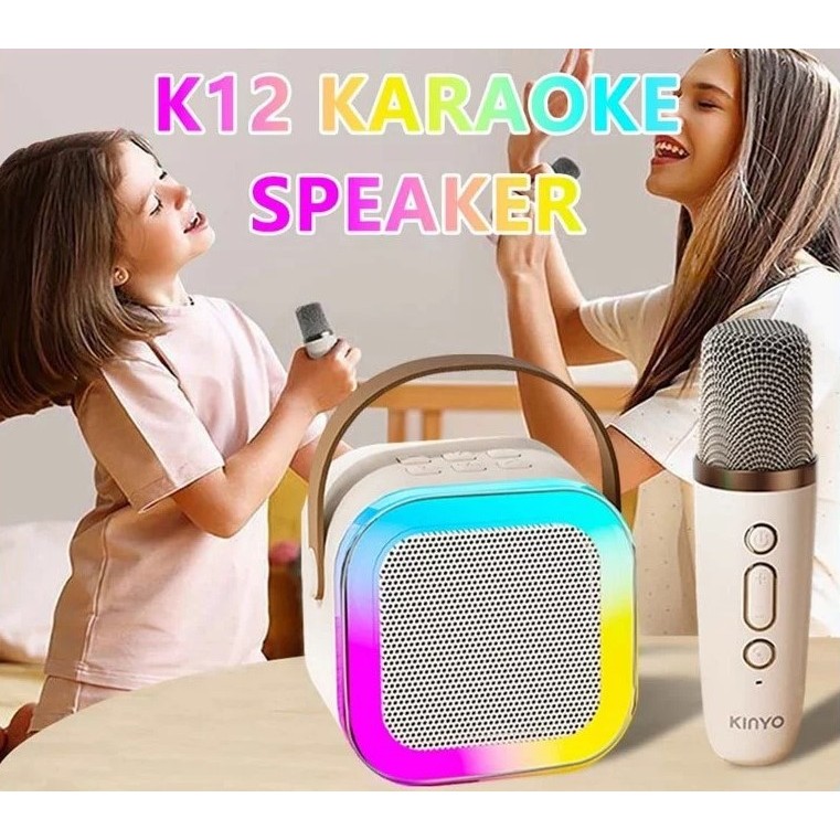 Jual Speaker K12 Mini Portable Spiker Salon Bluetooth Speaker Karaoke With Microphone 3D ...