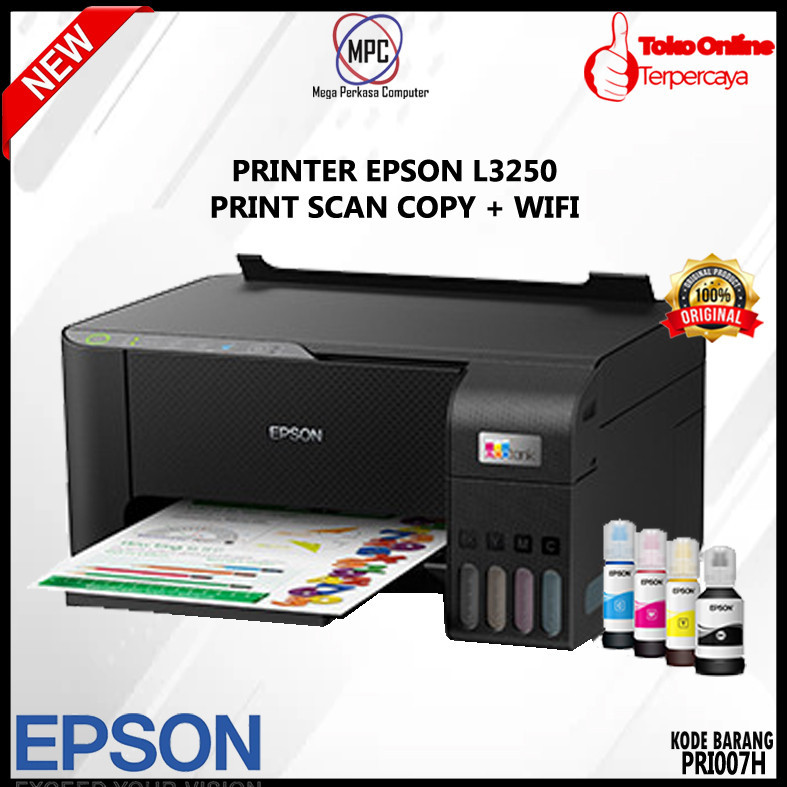 Jual Printer Epson L3250 Print Copy Scan WiFi Garansi Resmi | Shopee ...