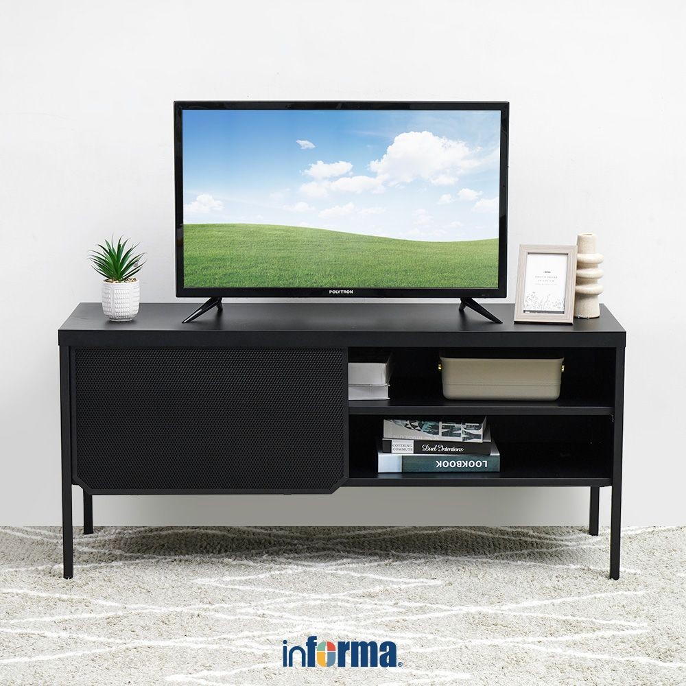 Jual Informa Spencer Rak Tv - Hitam Tv Stand Furnitur Indoor Rumah Meja ...