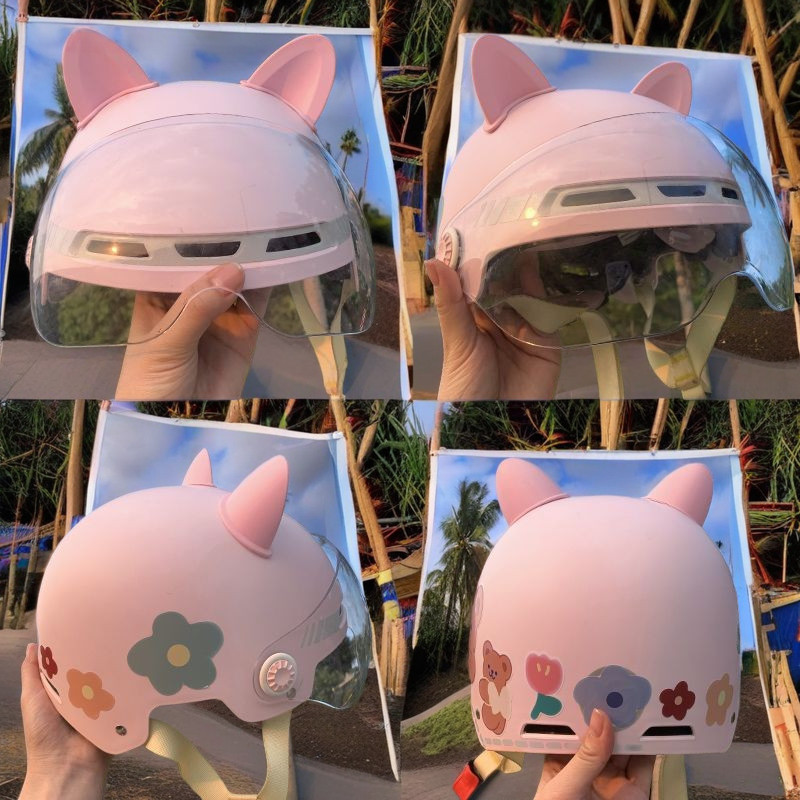 Jual 25 Kuping Helm Fullface/WARNA Kuping Kucing Helm Terlaris ...