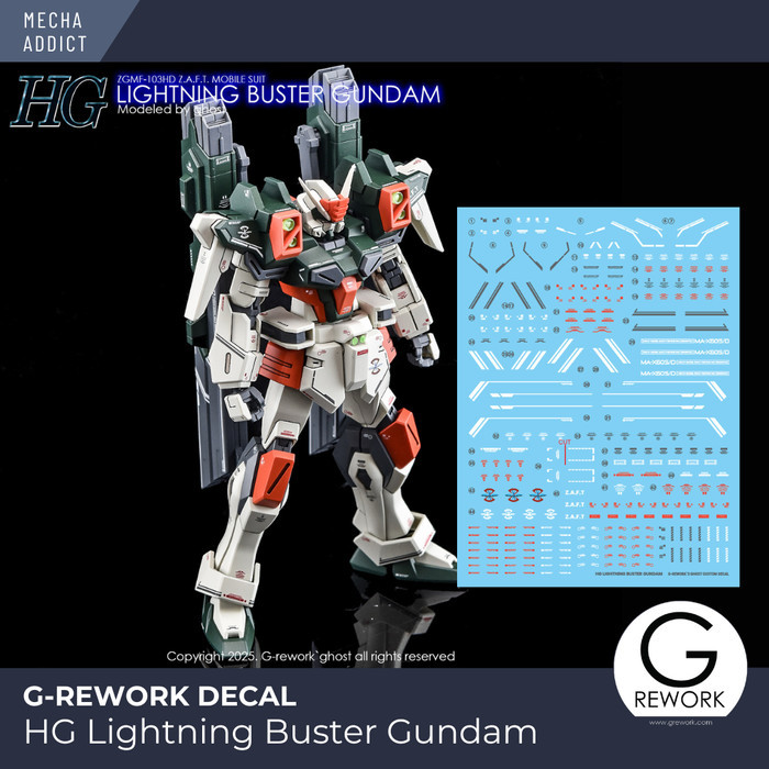 Jual Water Slide Decal HG Lightning Buster Gundam by G-rework | Shopee ...