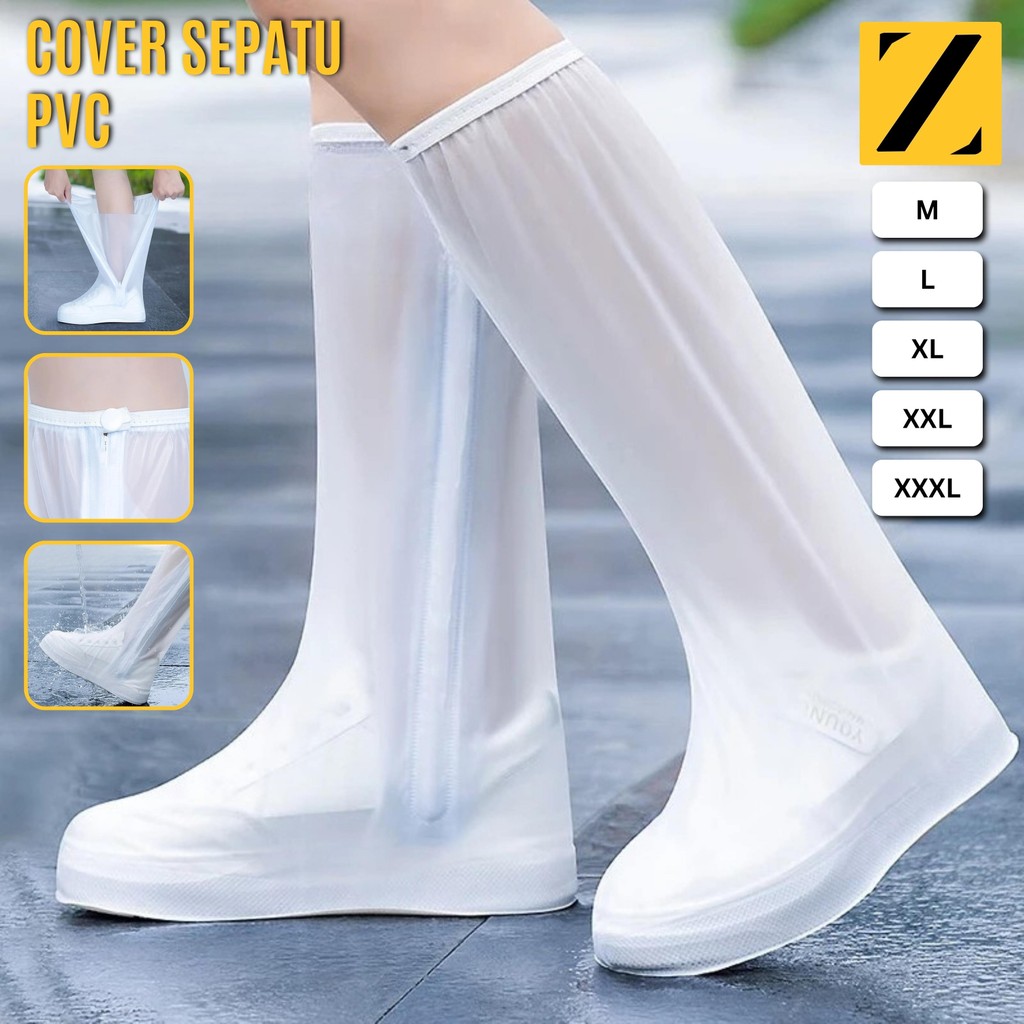 Jual Cover Pelindung Sepatu Panjang M L XL XXL XXXL Rain Shoe Cover ...