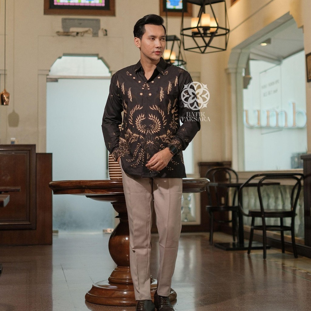Jual Batik Taksaka Motif Pangestu Kemeja Batik Lengan Panjang Pendek ...