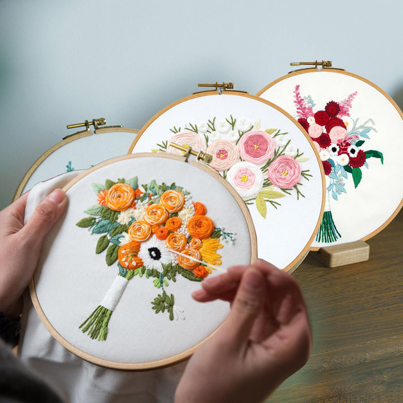 Jual Paket Kristik Bunga untuk Pemula - Cross Stitch Kit Lengkap ...