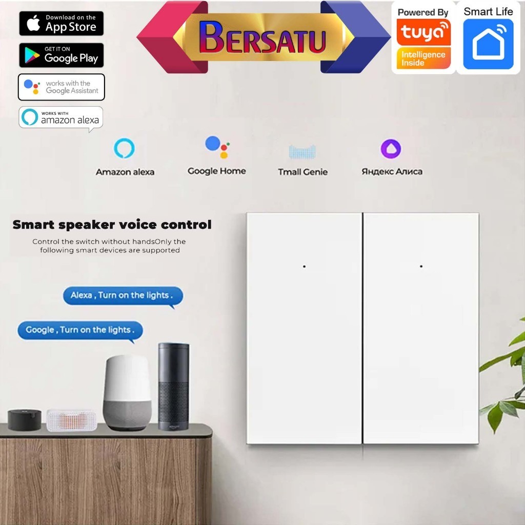Jual Tuya Smart wall Switch on off otomatis wifi Button EU Saklar ...