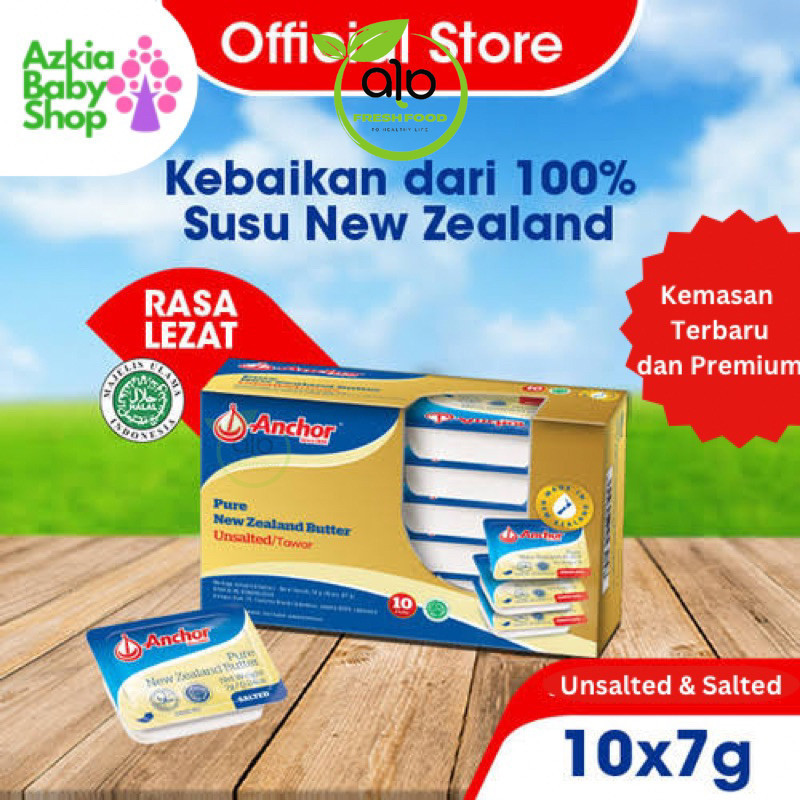 Jual Anchor Premium Unsalted Salted Butter MPASI bayi 10 pcs 7gr butter ... Jual Anchor Premium Unsalted Salted Butter MPASI bayi 10 pcs 7gr butter ...