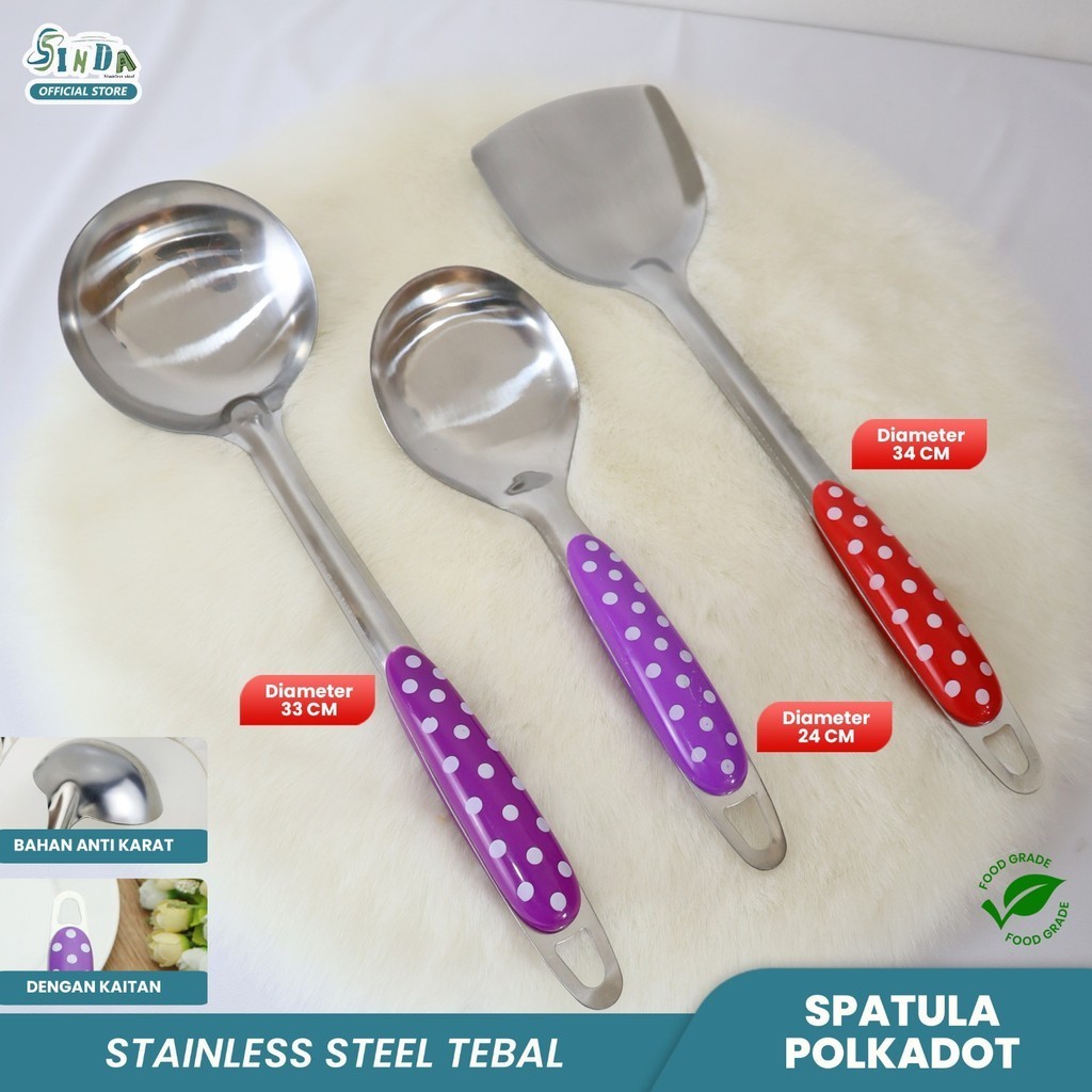 Jual Sinda Sodet Stainless Steel Spatula Penggorengan Sutil Susuk ...